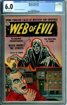 WEB OF EVIL 8 CGC 6.0 QUALITY COMICS GOLDEN AGE 1953 *ONLY 1 COPY ...