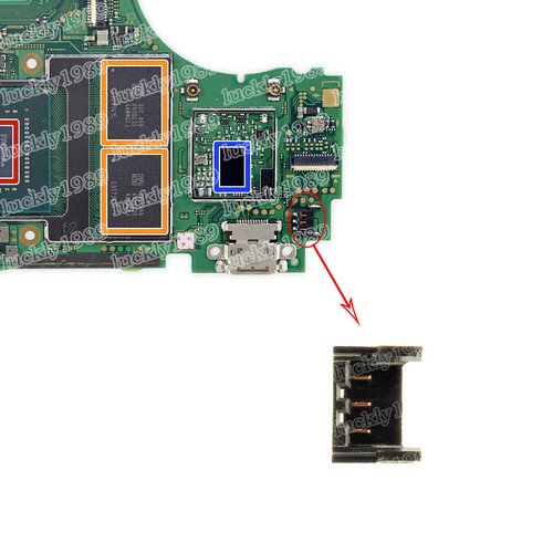 2 X For Nintendo Switch Lite HDH-001 Motherboard battery FPC connector ...