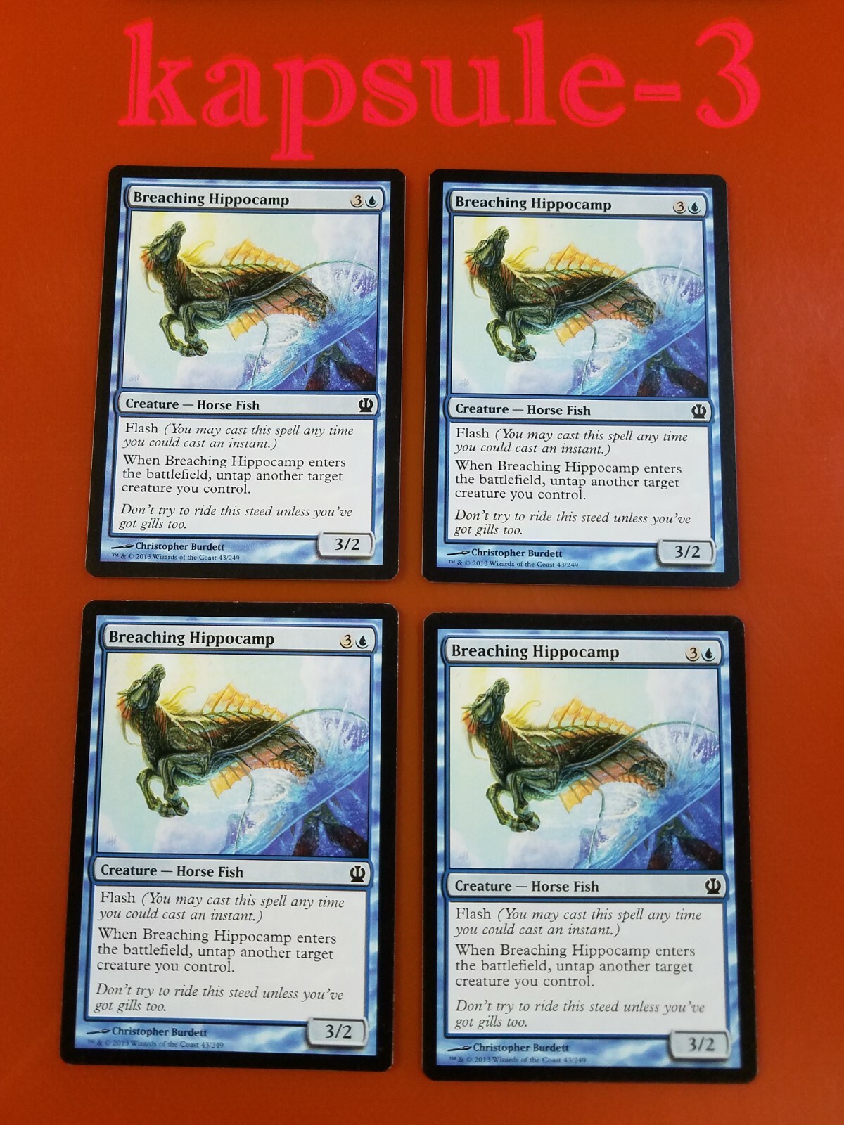 4x Breaching Hippocamp | Theros | MTG Magic Cards | eBay