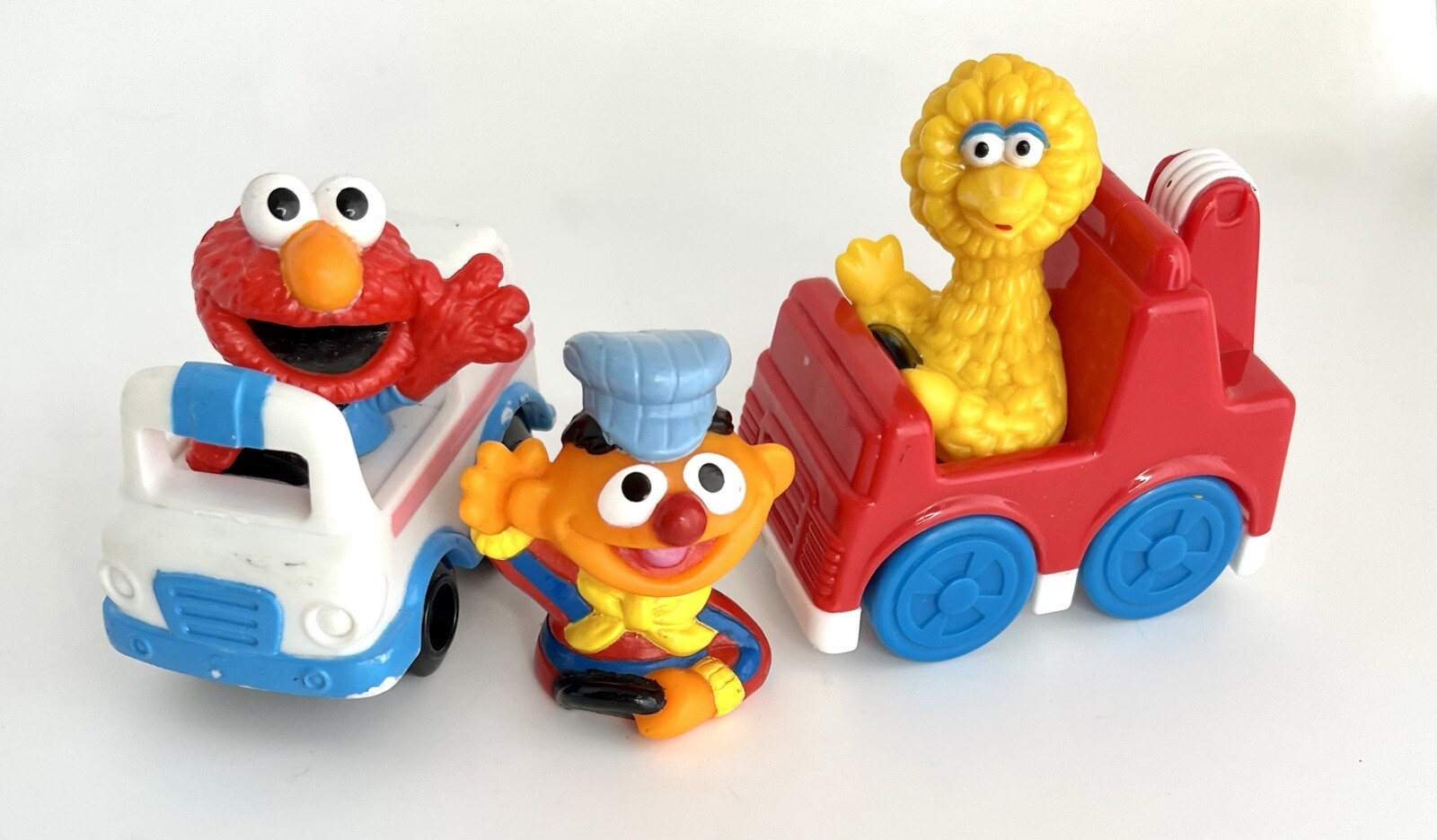 VTG Mattel Sesame Street Toy Lot Big Bird Tow Truck Elmo Ice Cream ...