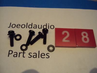 Fisher 295 NOS Wood Case Screws and Washers. Tested. Parting Out 295 ...
