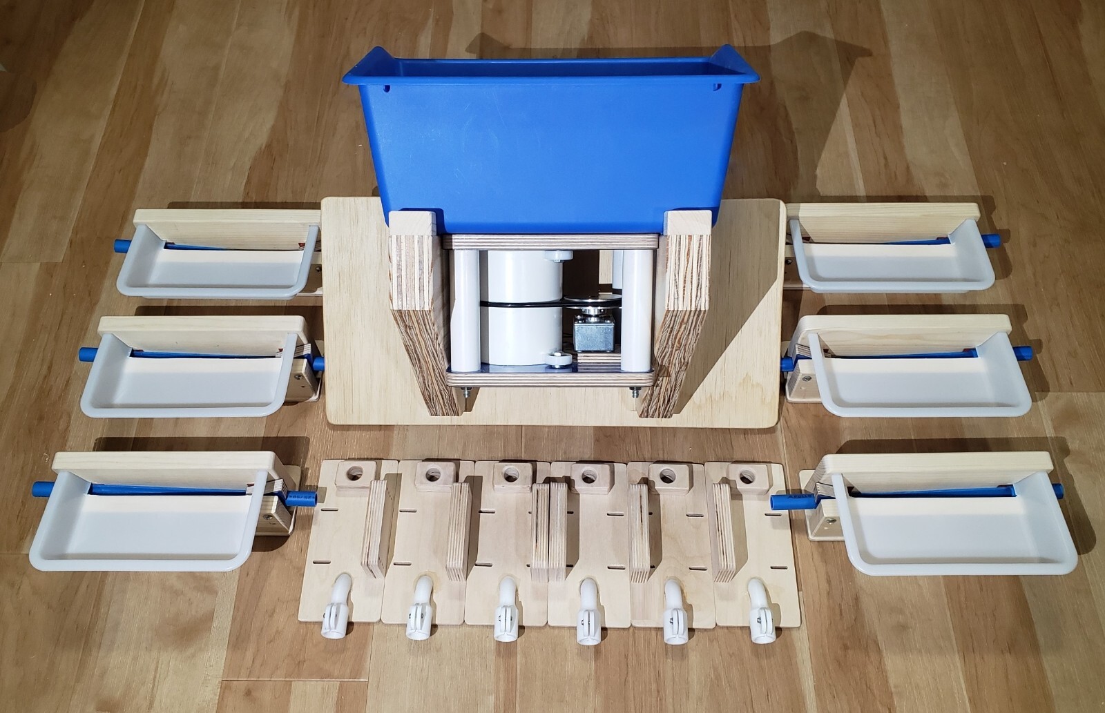 Blue Angel 6 Multi Machine Pachinko Ball Feeder uses one Pachinko Ball ...