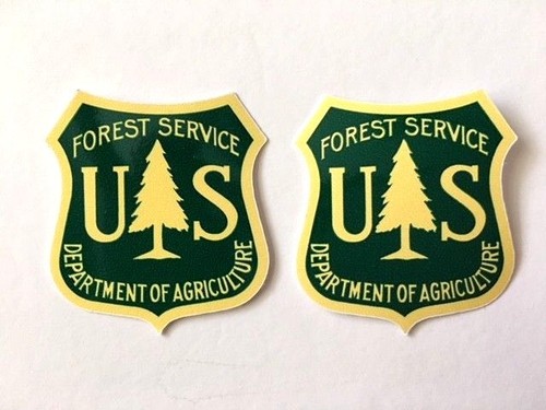 2x Forest Service Dept Agriculture Car Window Laptop Vinyl Stickers ...
