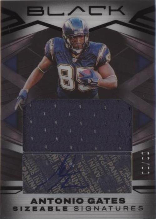 2022 Panini Black - Sizeable Signatures Jerseys Antonio Gates #SSJ-AGA ...