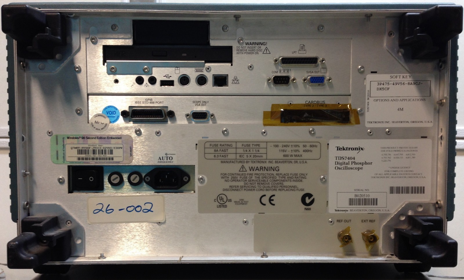 Tektronix TDS7404 4M 4-Channel Oscilloscope , 4GHz, 20 GS/s | eBay