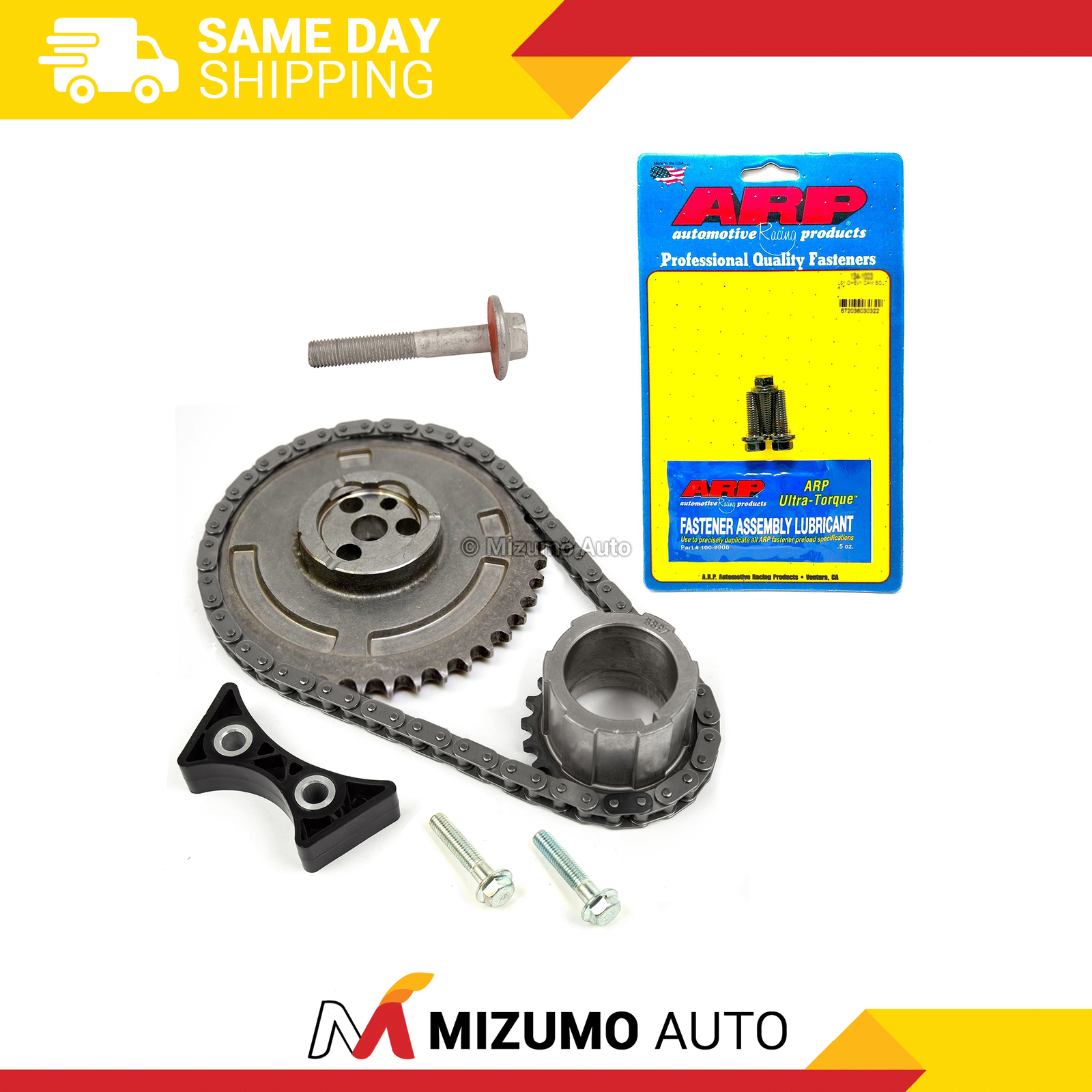 3 Bolt Cam Camshaft Conversion Kit w/ Timing Chain - GM LS2 LS3 ...