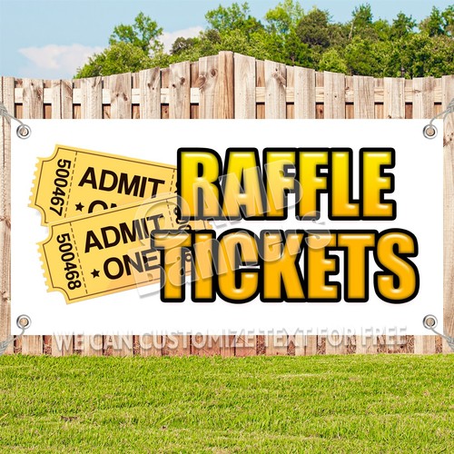 Vinyl Banner Multiple Sizes RAFFLE TICKETS Business Outdoor | eBay