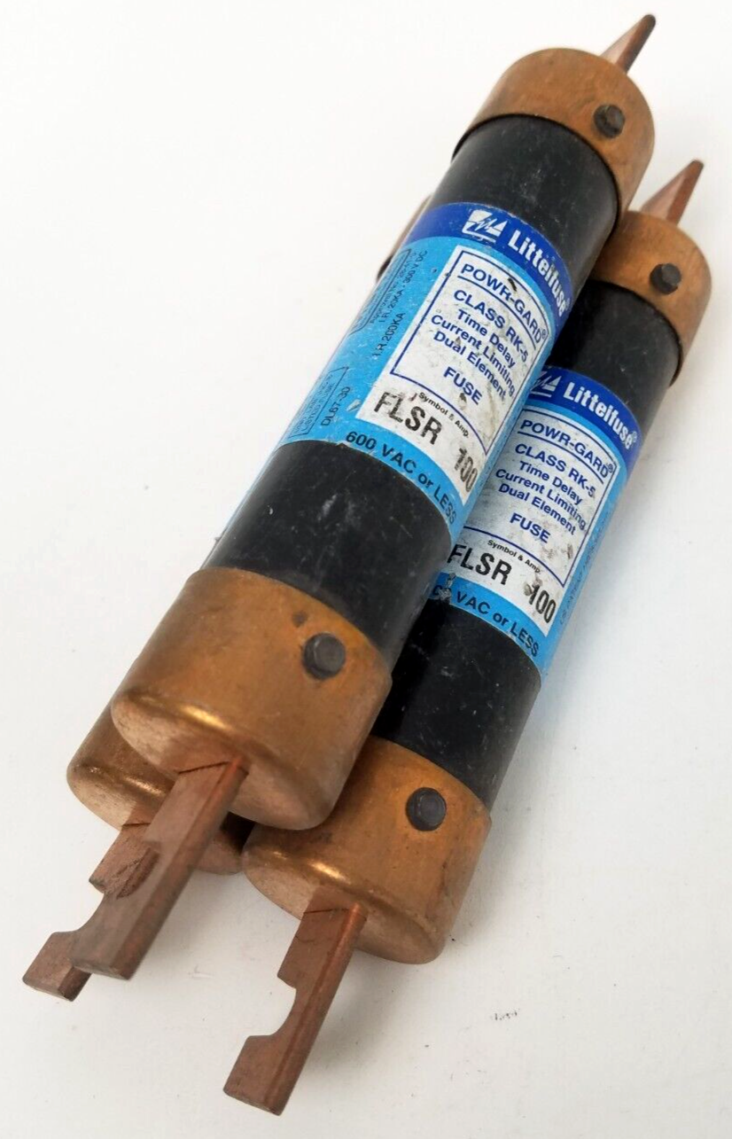 Lot of 3 FLSR-100 Littelfuse 100 Amp Fuse Class RK5 600V *Next Day ...