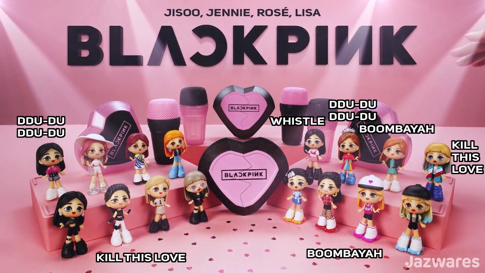 BLACKPINK Jazwares Micro Pop Stars Figure Doll Jisoo Jennie Rosé Lisa ...