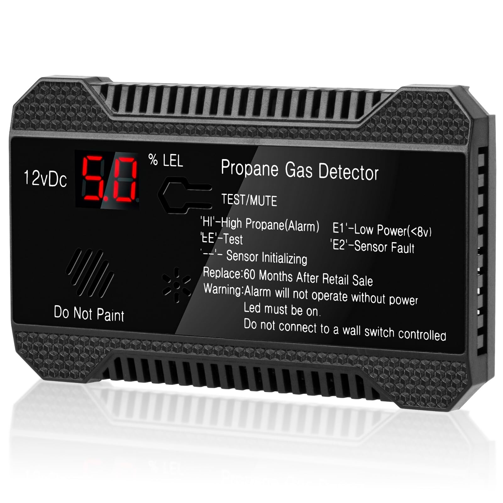 RV Propane Gas Detector 12V High Sensitivity Propane Alarm Leak Detect ...