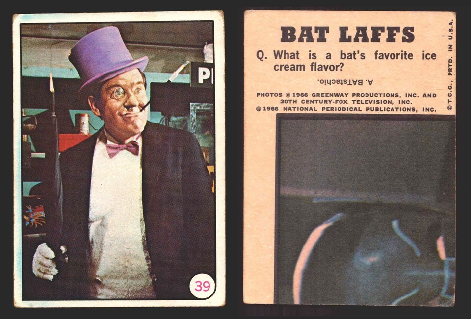 Batman Bat Laffs Vintage Trading Card You Pick Singles #1-#55 Topps ...