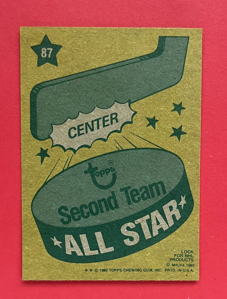 1980-81 Topps Hockey #87 Wayne Gretzky All Star Edmonton Oilers NRMT OR ...