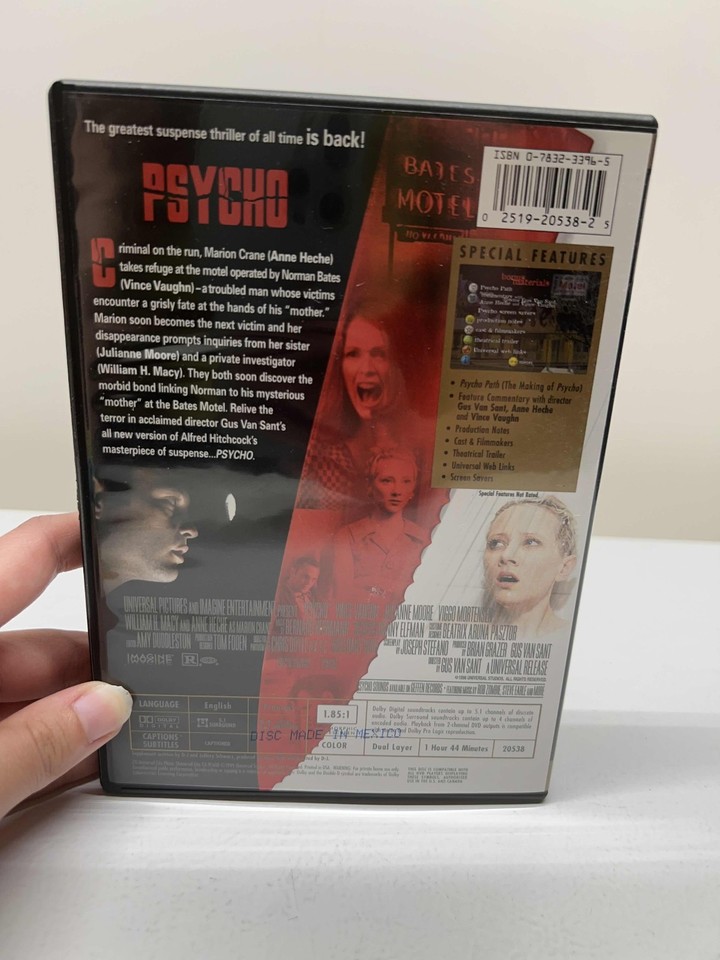 PSYCHO DVD Movie Scary Horror Collector's Edition | eBay