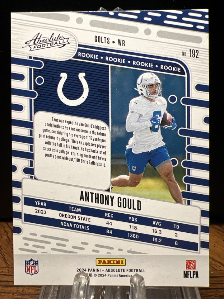 2024 Panini Absolute Anthony Gould #192 Retail | eBay