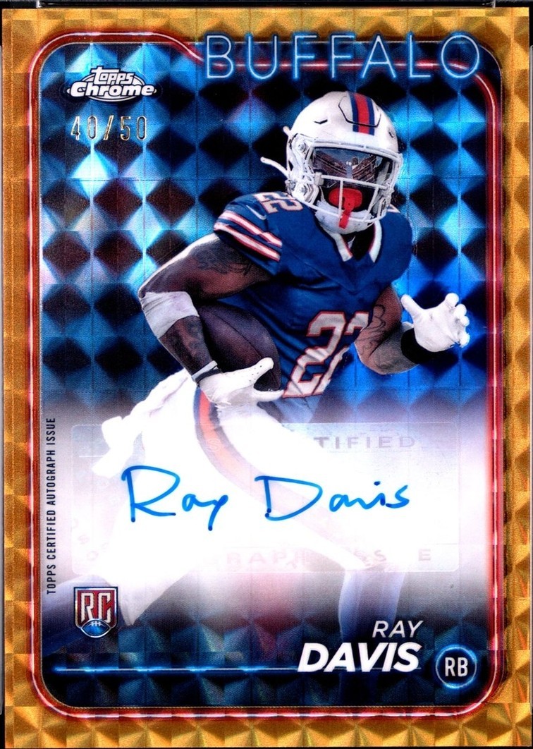 2024 Topps Chrome - Future Stars Autographs Ray Davis #FSA-RD Gold ...