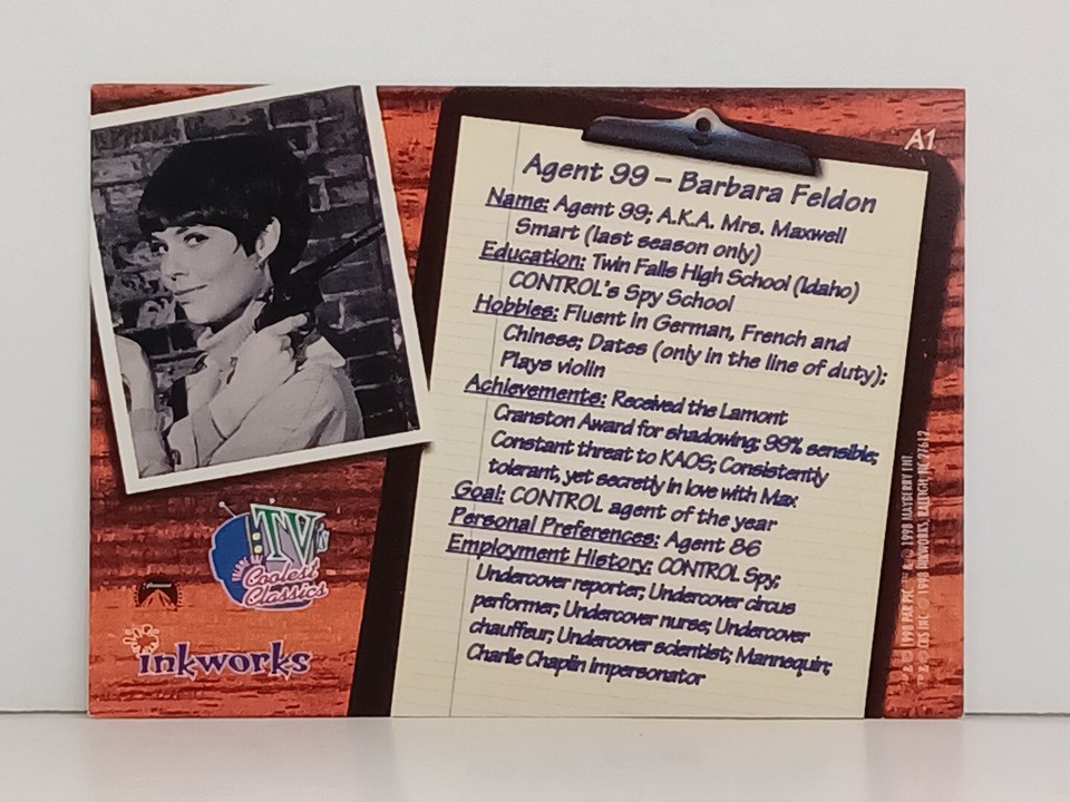 1998 Inkworks TVs Coolest Classics Barbara Feldon Autograph Card A1 Get ...