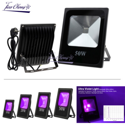 UV LED Floodlight 10W 20W 30W 50W High Power Ultra Violet Detection ...