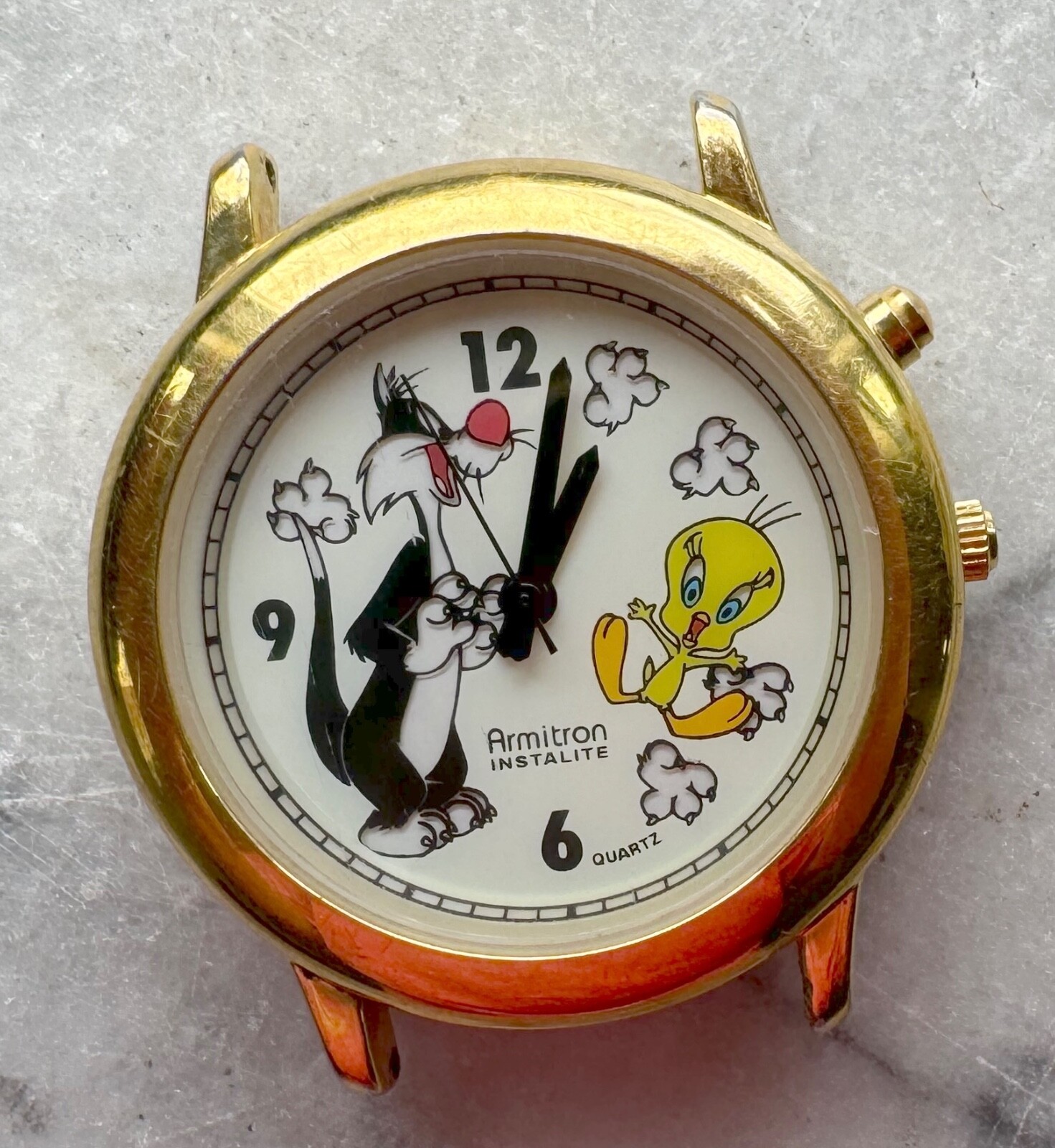 1995 Sylvester and Tweety Bird Armitron Instalite Qua… - Gem
