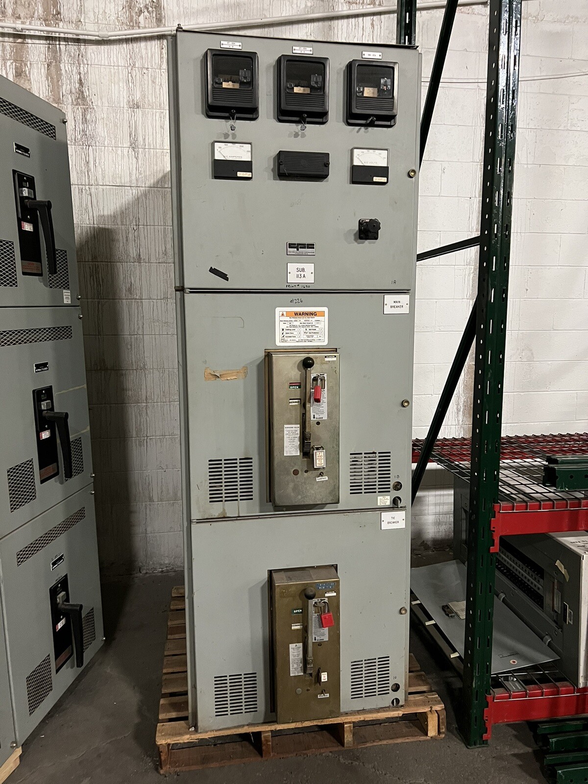 Siemens-Allis LA-3000A 3000A Main and Tie Single Section Switchgear | eBay