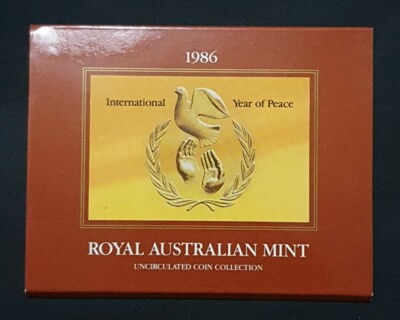 Australia 1986 Mint Set Royal Australian Mint Coin Set Int. Year of ...
