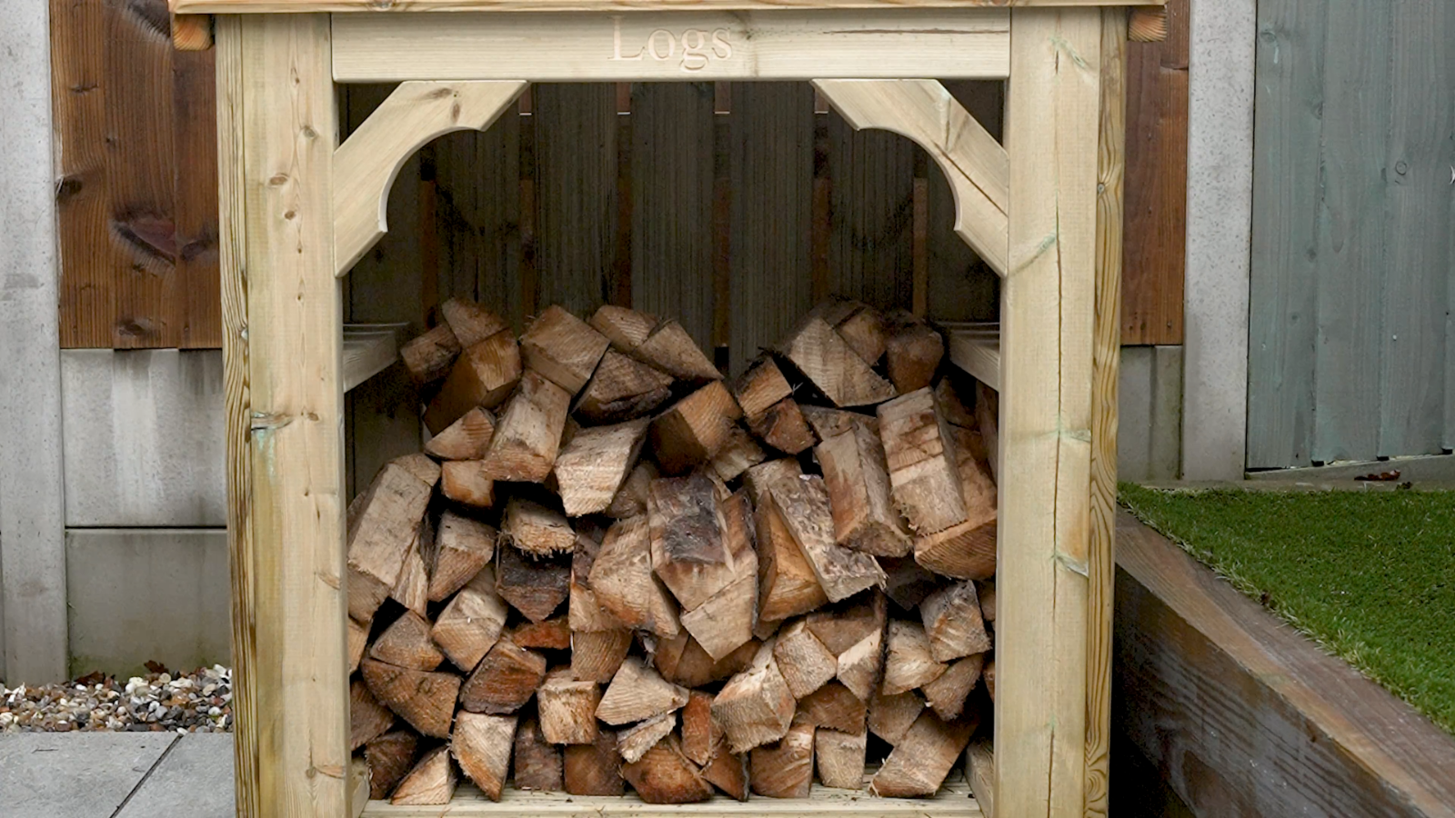 Beautiful Quality Wood Store - Medium Store - Outdoor Log Storage - Log ...
