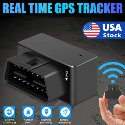 Mini OBD2 GPS Tracker Real Time Vehicle Tracking Device OBD II Car ...