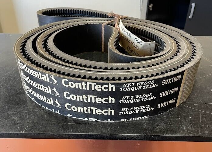 4/5VX1900 CONTINENTAL V-BELT 5VX SECTION 4 BANDS 190.00 in OUTSIDE ...