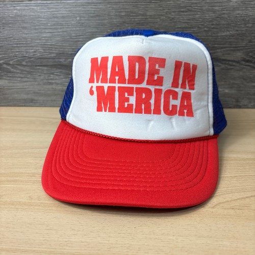 America Hat Cap Snap Back Blue Tucker Made In Merica United States USA ...