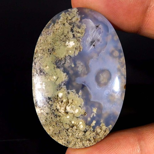 Natural Unique Indonesia Moss Agate Oval Cabochon 64.60Cts. Loose ...