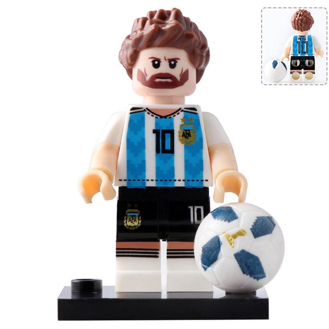 Messi - Professional Football Super Star Lego Moc Minifigure Gift Kids ...