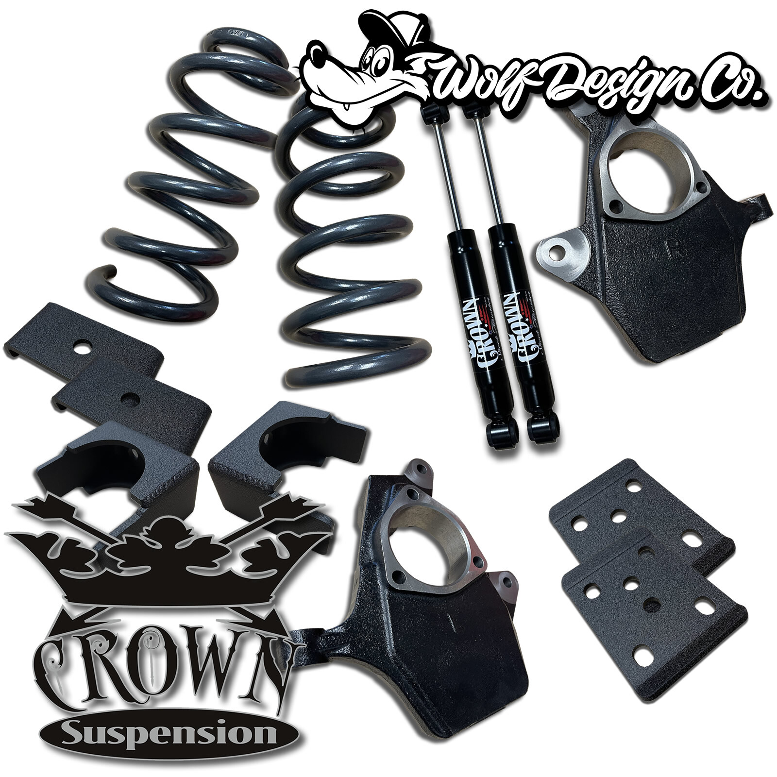 5"/7" Drop Lowering Kit For 2007-2014 Chevy Silverado GMC Sierra 1500 ...