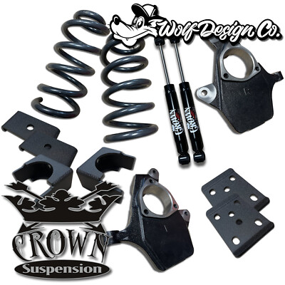 5"/7" Drop Lowering Kit For 2007-2014 Chevy Silverado GMC Sierra 1500 ...