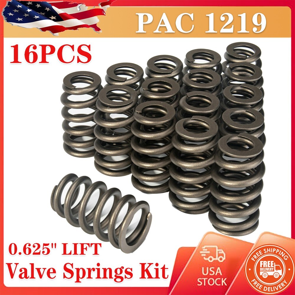 16x 1219 Drop Valve Spring Kit Set - .625" Lift For GM all LS Engines ...
