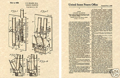 1st US PATENT for TV REMOTE CONTROL Art Print READY TO FRAME ...