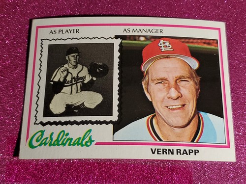 1978 Topps Vern Rapp #324 Rookie St. Louis Cardinals | eBay