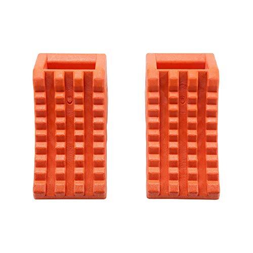 Premium Wheel Chocks 8" x 4" x 4" Heavy Duty Chock Block with Black ...