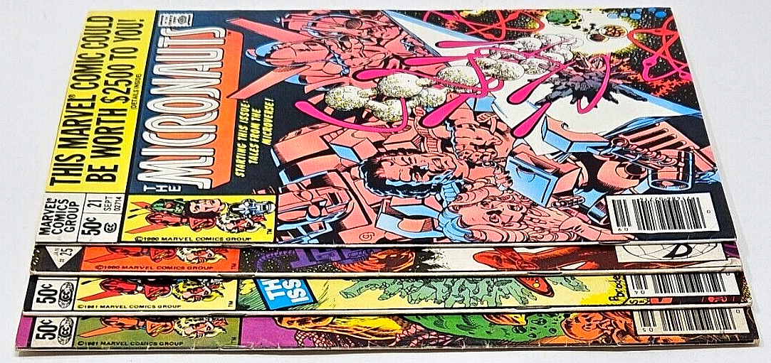 4 Marvel The Micronauts Comics 1980 1st Series 21 Microverse 25 28 29 ...