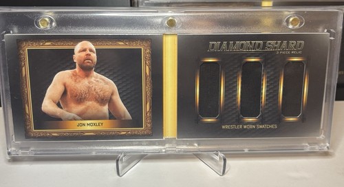 JON MOXLEY AEW BLACK DIAMOND BOOKLET DIAMOND SHARD 3 PIECE RELIC SSP IN ...
