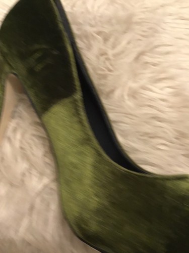 VIA GIULIA Green Velvet Shoes Size 7.5 (41) | eBay UK