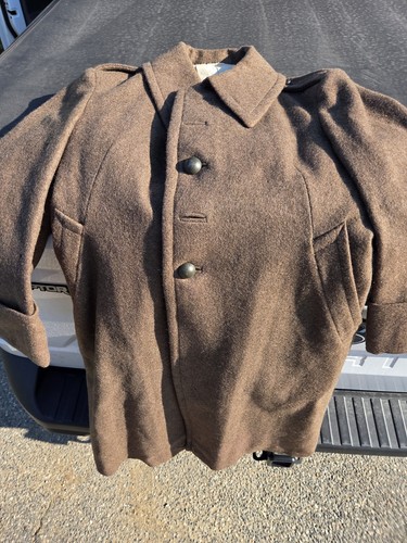 WWII WW2 VICHY French Overcoat 1942 Dated | eBay