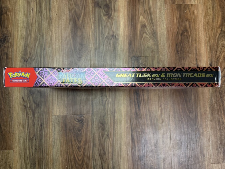 Pokemon TCG Paldean Fates Great Tusk Iron Treads Ex Premium Collection ...