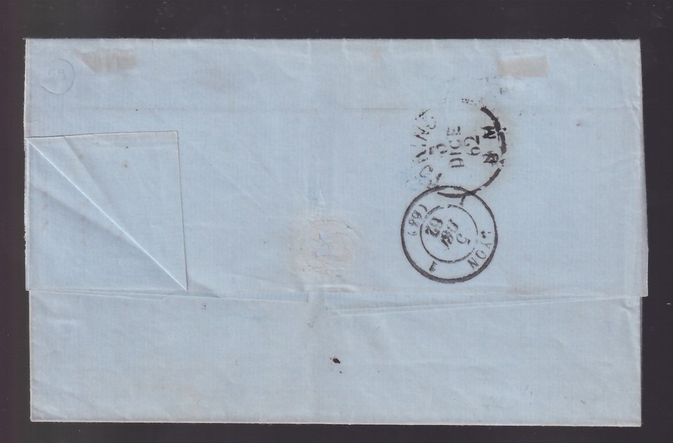 Italy Kingdom 1862 40C. Bright Carmine Red (N° 3B) Isolated On Letter ...