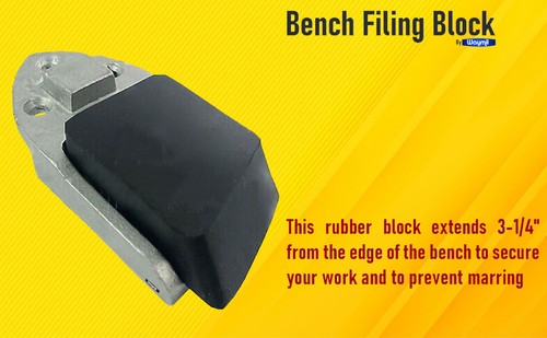 Rubber & Cast Iron Bench Filing Block Jewelry Making Work Surface Bench ...