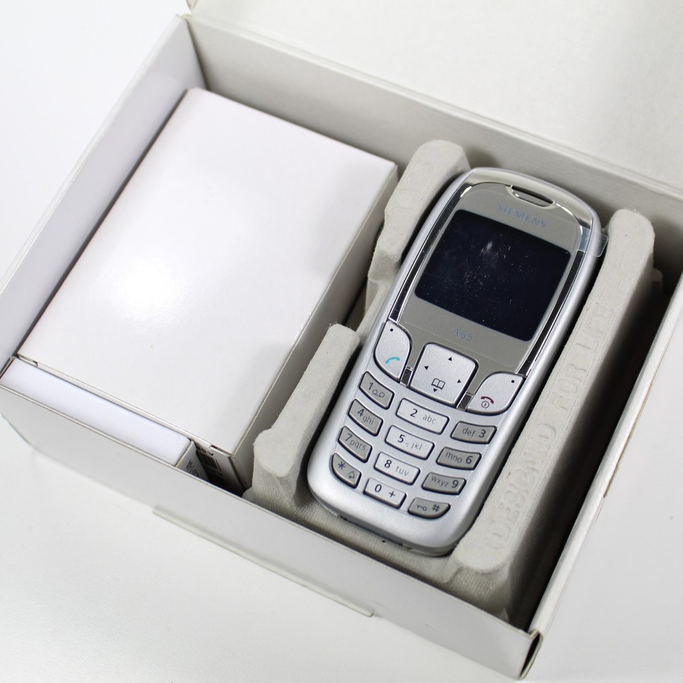 Rare Vintage Siemens A65 TIM Phone Silver 2004 In Box Italian ...