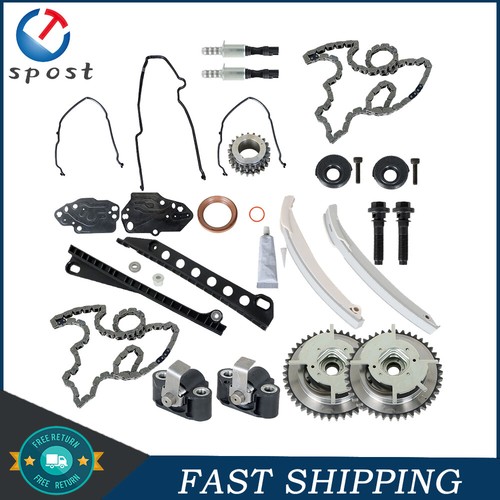 For 5.4L Triton 3V Ford F150 Lincoln Timing Chain Kit+Cam Phasers+VVT ...