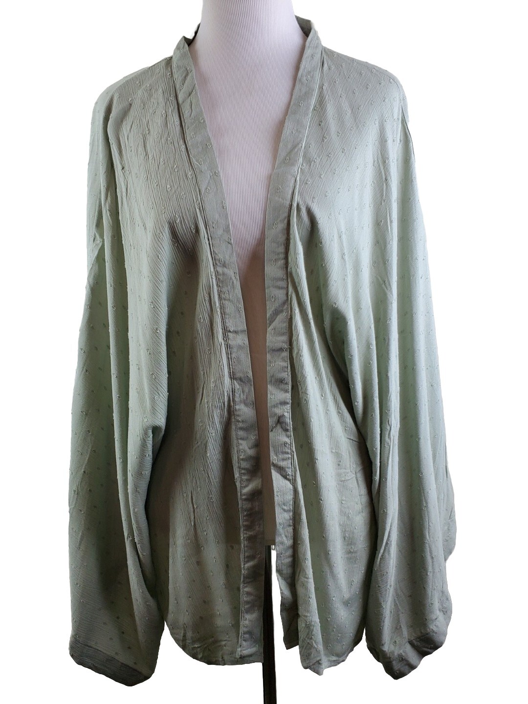 NWT Sim & Sam Kimono Woman’s Size L/XL Bohemian Cover Up Layering Swiss ...