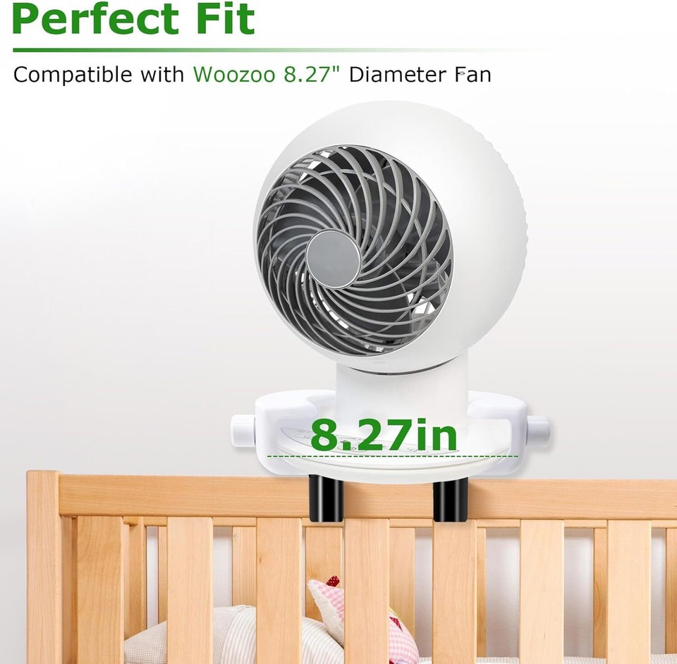 Upgrade Bunk Bed Fan Holder Fit for Bunk Buddy, for Woozoo Fans 8.27 ...