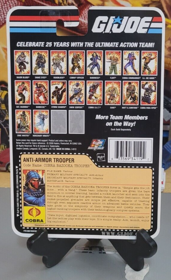 Hasbro 2008 G.I. Joe Cobra Bazooka Trooper New/Sealed | eBay