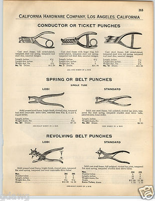 1932 PAPER AD Railroad Train Railway Conductor Ticket Punch Punches | eBay