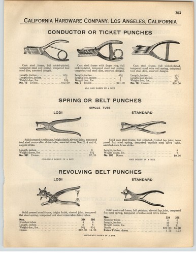 1932 PAPER AD Railroad Train Railway Conductor Ticket Punch Punches | eBay